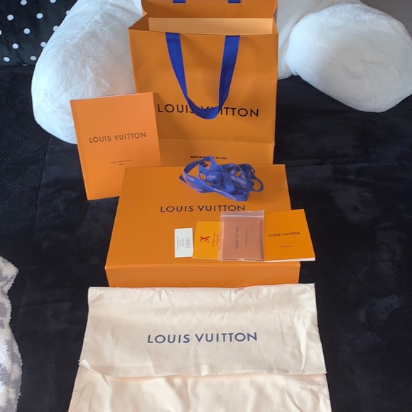 Louis Vuitton | Party Supplies | Louis Vuitton Gift Box Bag Dust Bag ...